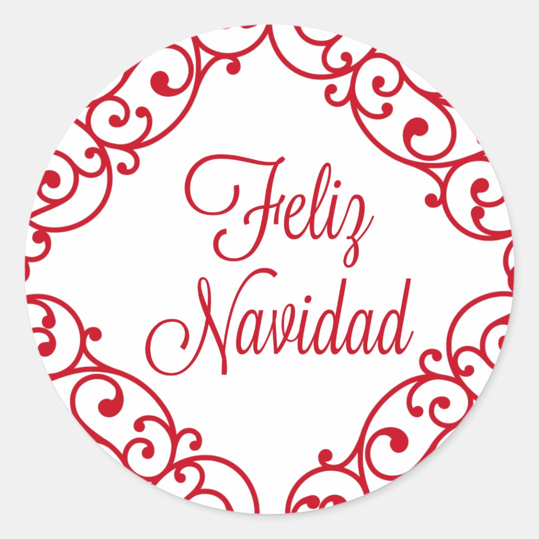 Feliz Navidad sticker | Zazzle