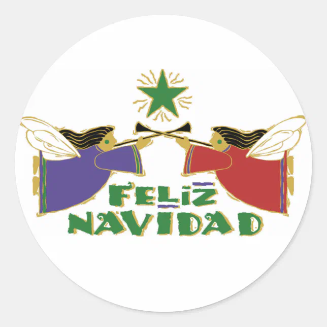 Feliz Navidad stickers | Zazzle