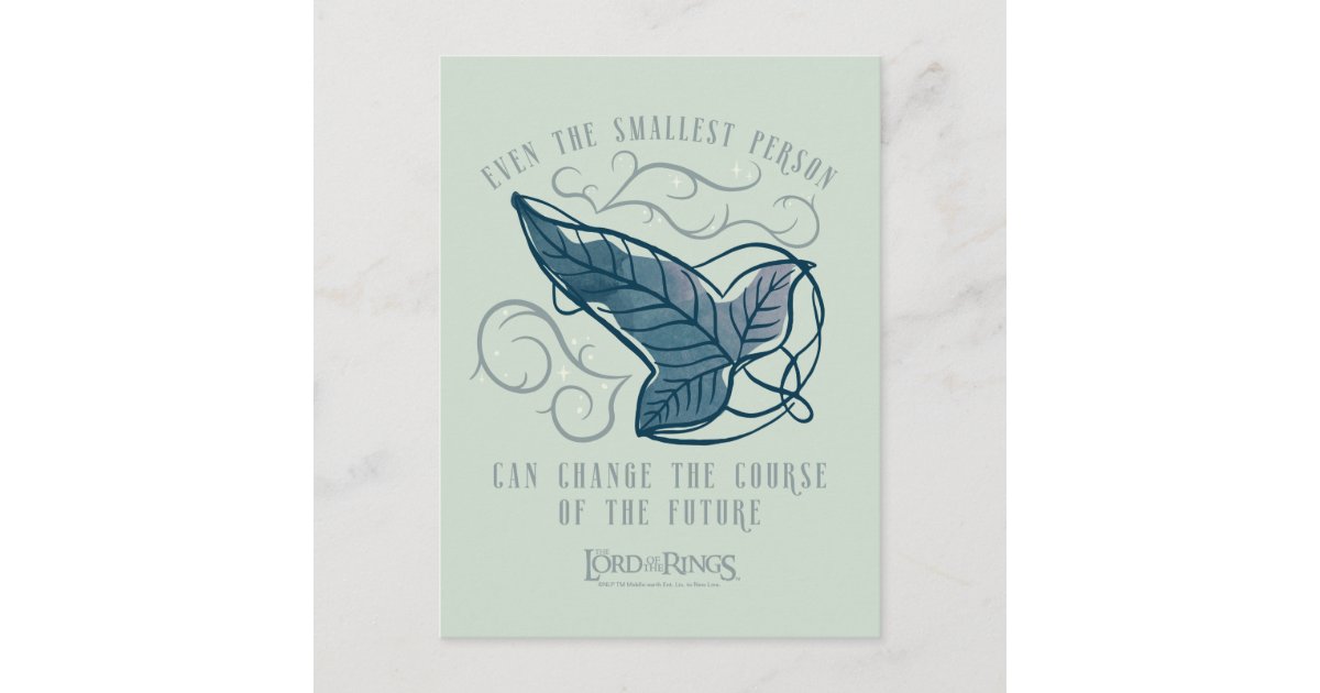 Fellowship Elven Brooch Quote Graphic Postcard | Zazzle