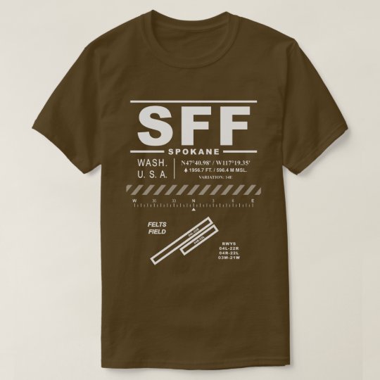 Felts Field Airport SFF T-Shirt | Zazzle.com