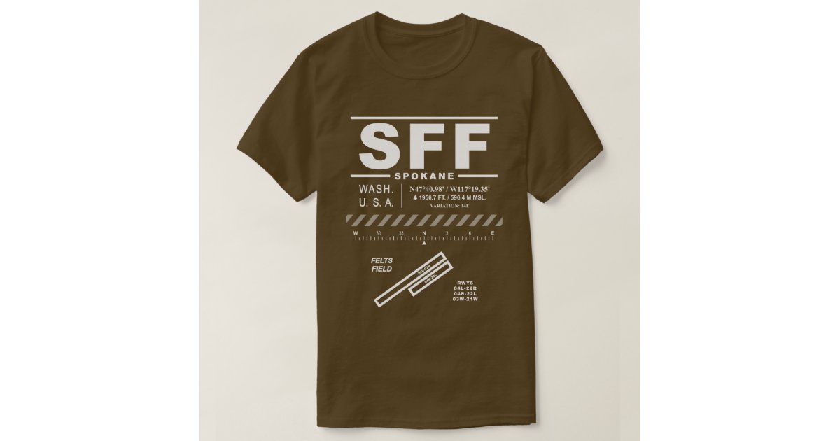 Felts Field Airport SFF T-Shirt | Zazzle