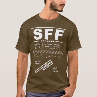 Felts Field Airport SFF T-Shirt | Zazzle