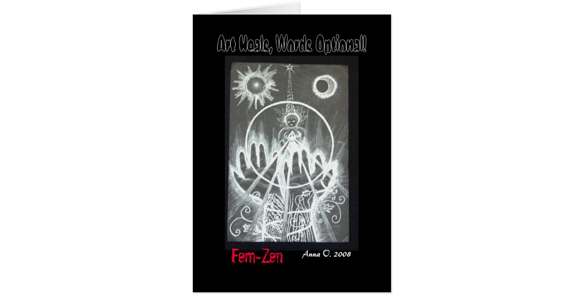 Fem-Zen - card | Zazzle