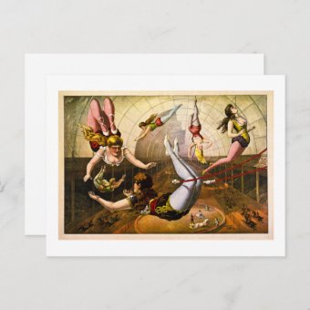 Female Acrobats 1890 Postcard | Zazzle