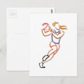 Female Basketball Player Postcard | Zazzle