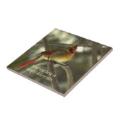 Female Cardinal Ceramic Tile | Zazzle