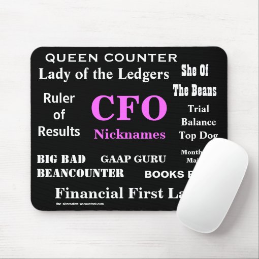 Female CFO Nicknames Special Funny Title Gift Mouse Pad | Zazzle
