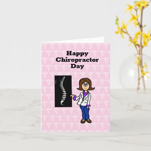 Female Chiropractor Greeting Card | Zazzle