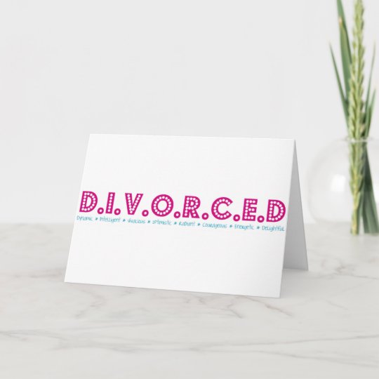 Female Definition of Divorce Card | Zazzle.com