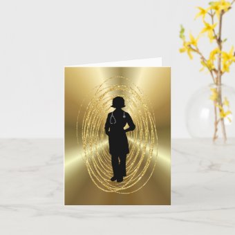 Female Doctor Medical School Graduation Card | Zazzle
