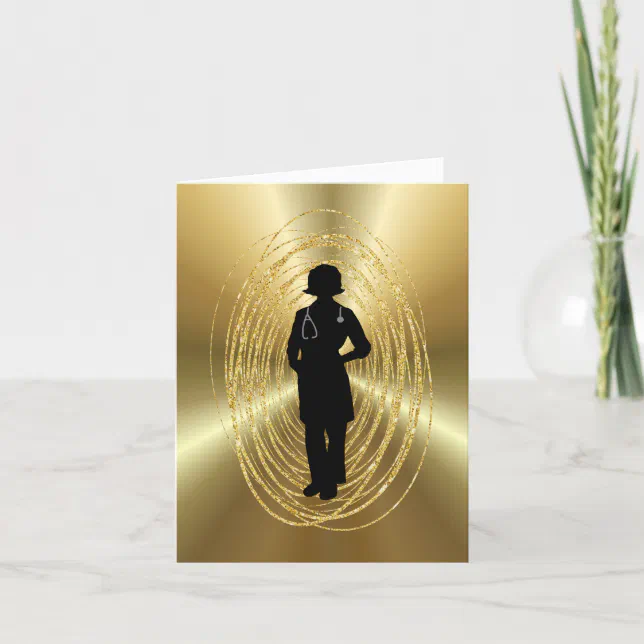 Female Doctor Medical School Graduation Card | Zazzle
