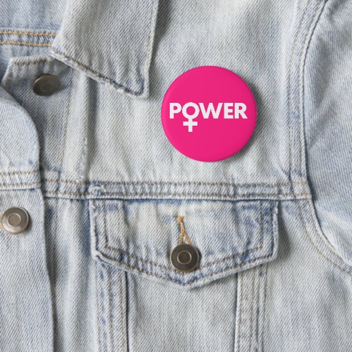 Female Empowerment Badge Pin Button | Zazzle