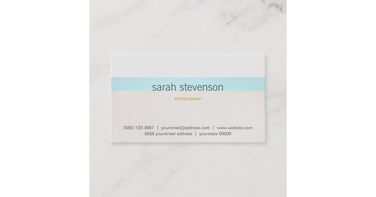 Female Entrepreneur Understated and Stylish Chic Business Card | Zazzle