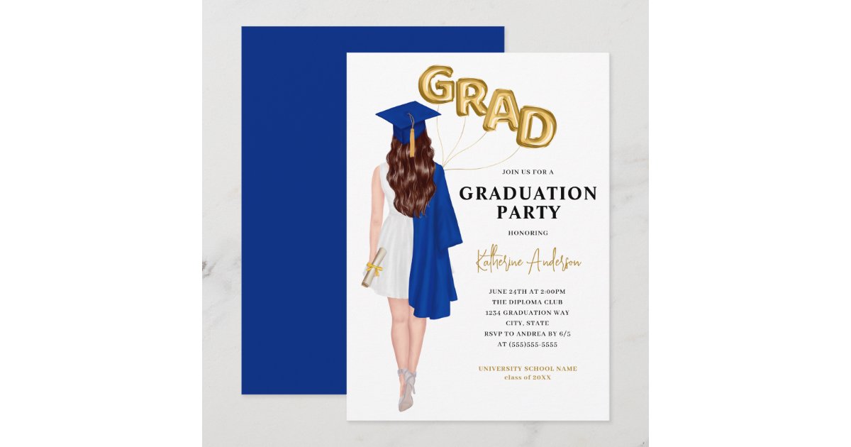 Female Graduation Invitation | Zazzle