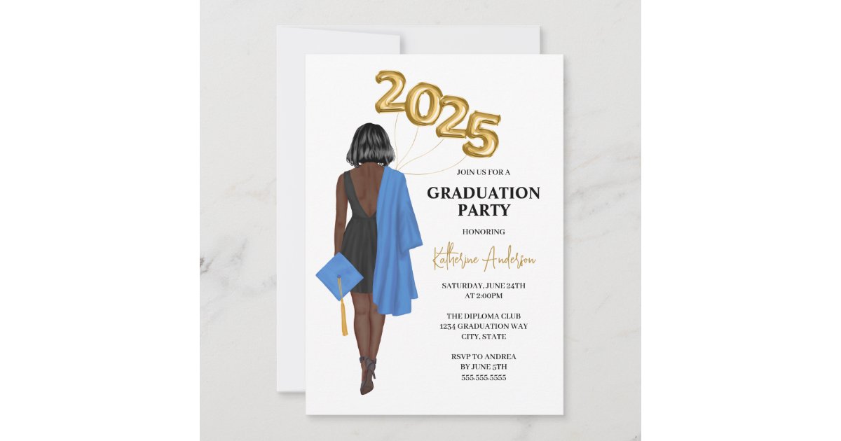 Female Graduation Party Invitation | Zazzle
