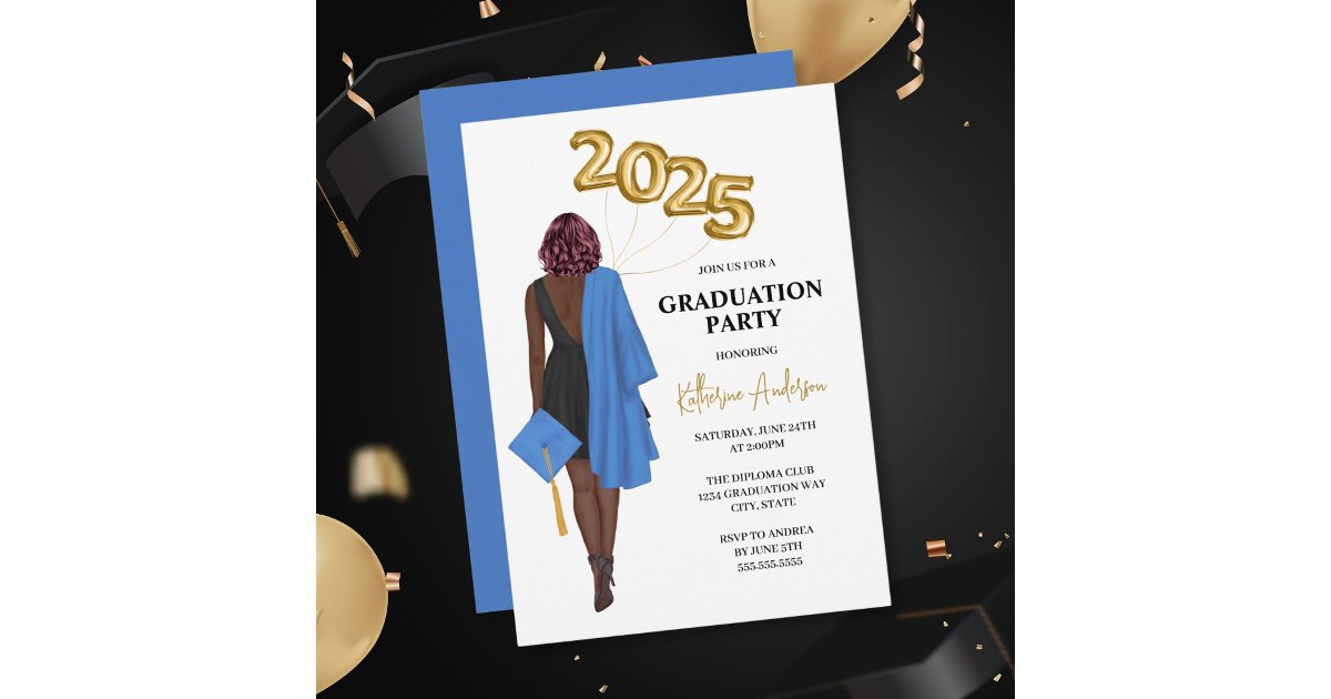 Female Graduation Party Invitation | Zazzle