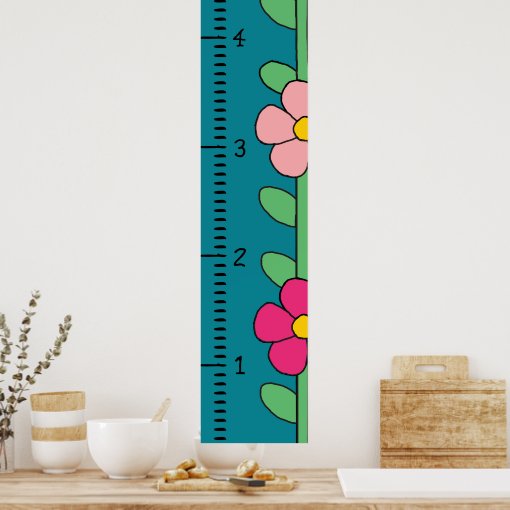 Female Growth Chart Ruler My Growth Zazzle