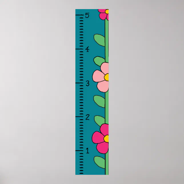 Female Growth Chart Ruler My Growth Zazzle