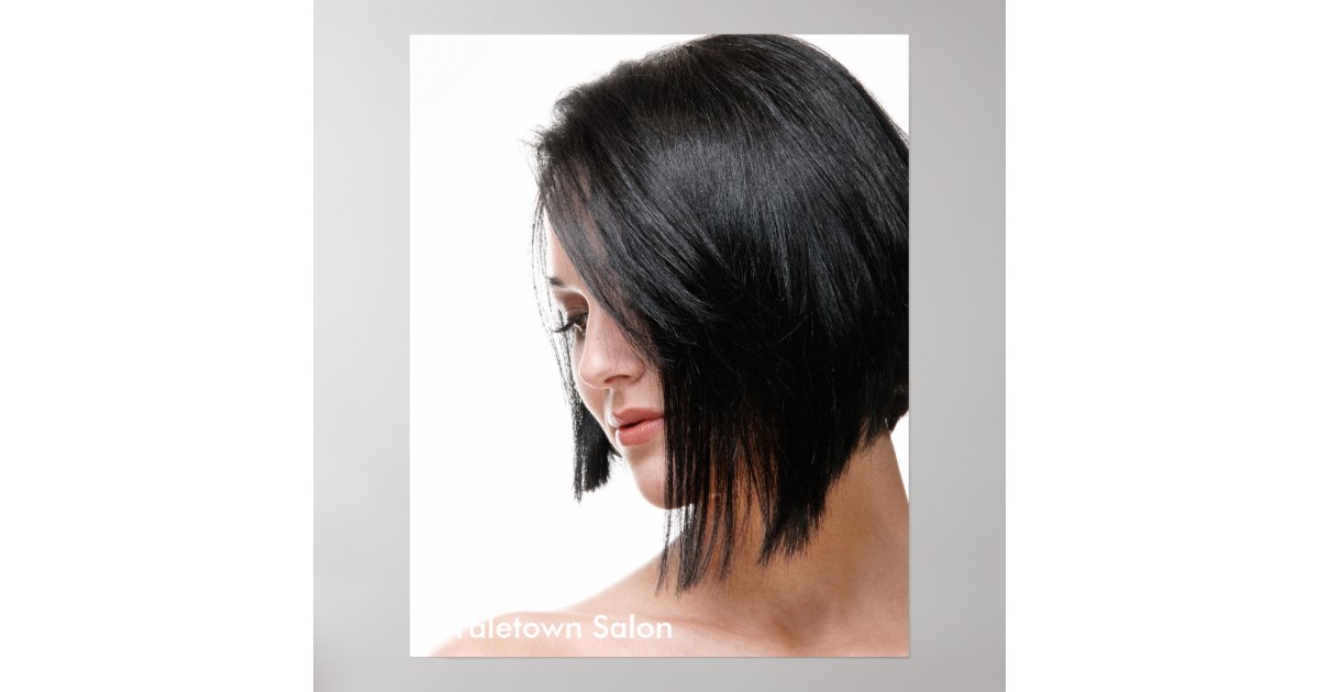 Female Model Hair Salon Poster | Zazzle