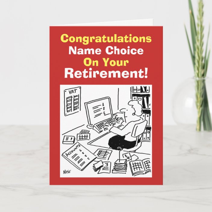 Female Office Worker Retirement Card | Zazzle.com