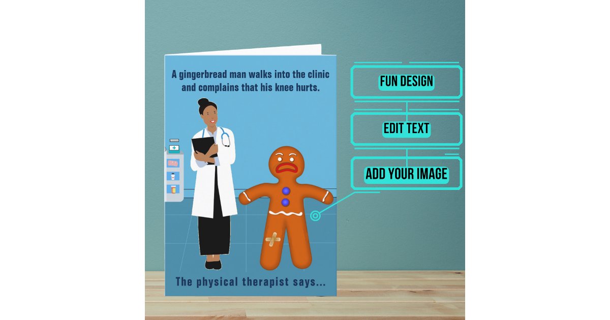 Female Physical Therapist Funny Birthday Design 1 Card | Zazzle