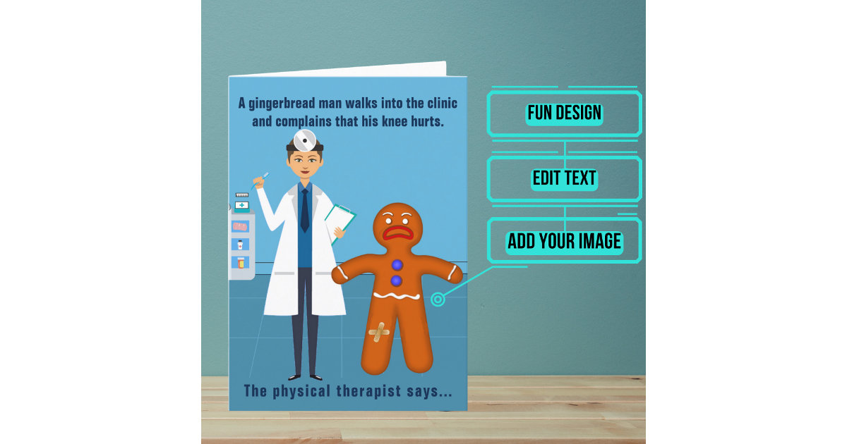 Female Physical Therapist Funny Birthday Design 2 Card | Zazzle