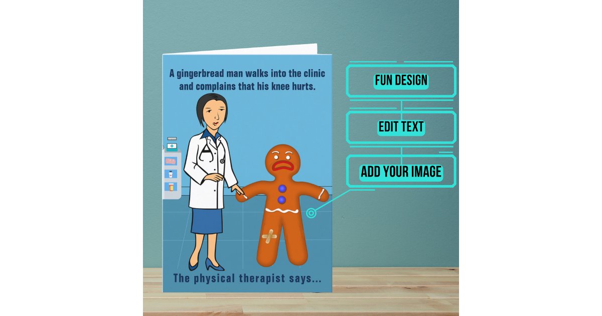 Female Physical Therapist Funny Birthday Design 3 Card | Zazzle