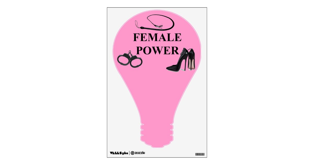 FEMALE POWER WALL STICKER | Zazzle