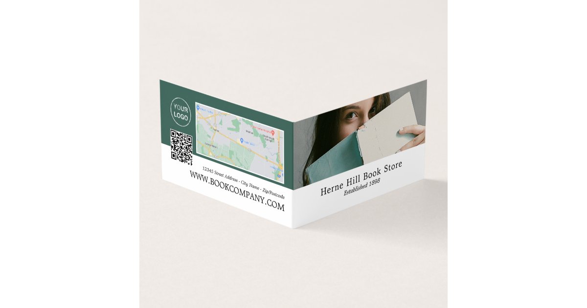 Female Reader, Book Store Detailed Loyalty Business Card | Zazzle