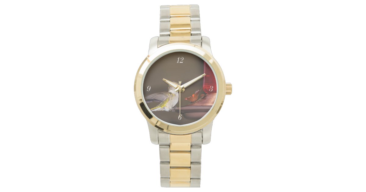 Female Ruby-throated Hummingbird Watch | Zazzle