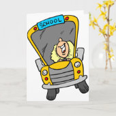 Female School Bus Driver Card | Zazzle