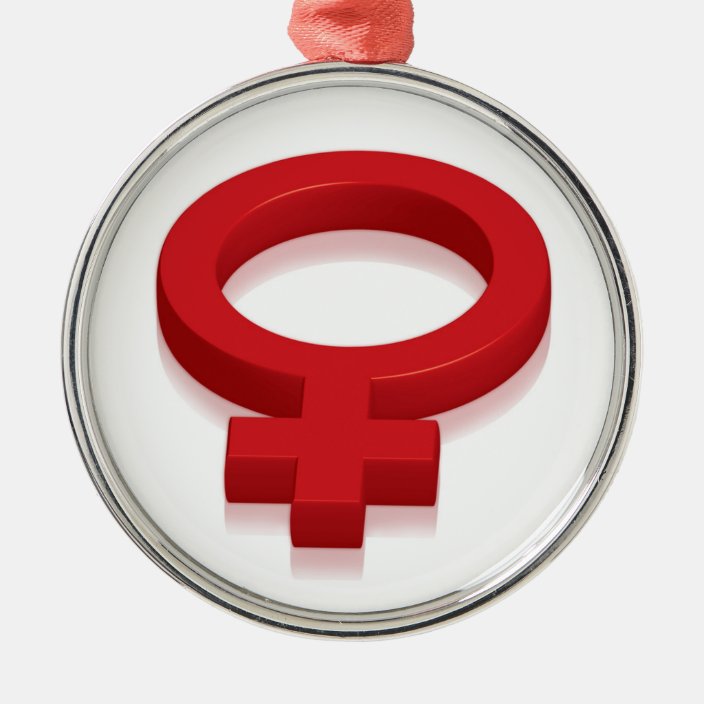 FEMALE SUPREMACY SYMBOL METAL ORNAMENT | Zazzle.com
