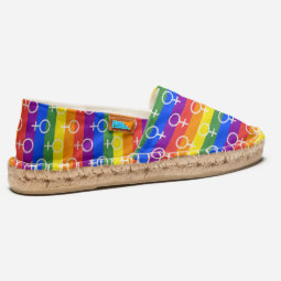 Female Symbol Rainbow Pattern Espadrilles | Zazzle