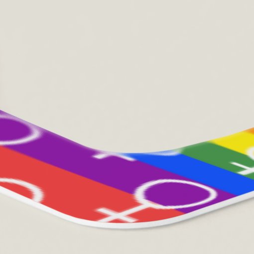 Female Symbol Rainbow Pattern License Plate Frame | Zazzle