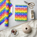 Female Symbol Rainbow Pattern Wrapping Paper | Zazzle