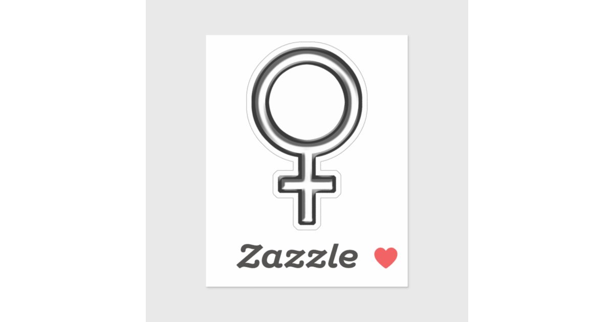 Female Symbol Sticker | Zazzle