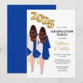 Female Twins Graduation Party Invitation | Zazzle