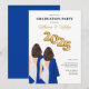 Female Twins Portrait Graduation Party Invitation | Zazzle