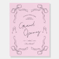 Feminine Blush Pink Hand Drawn Grand Opening Sign | Zazzle