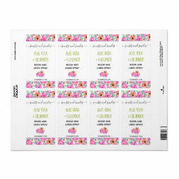 Feminine Business Brand Floral Product Label | Zazzle