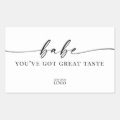 Feminine Cheeky Branding Sticker Logo | Zazzle