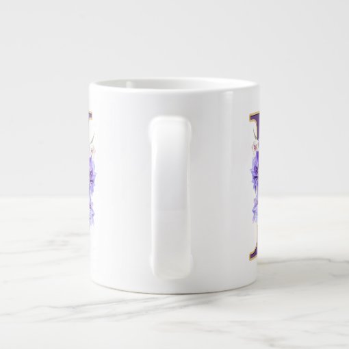 Feminine ESFJ Floral Letter MBTI Giant Coffee Mug | Zazzle