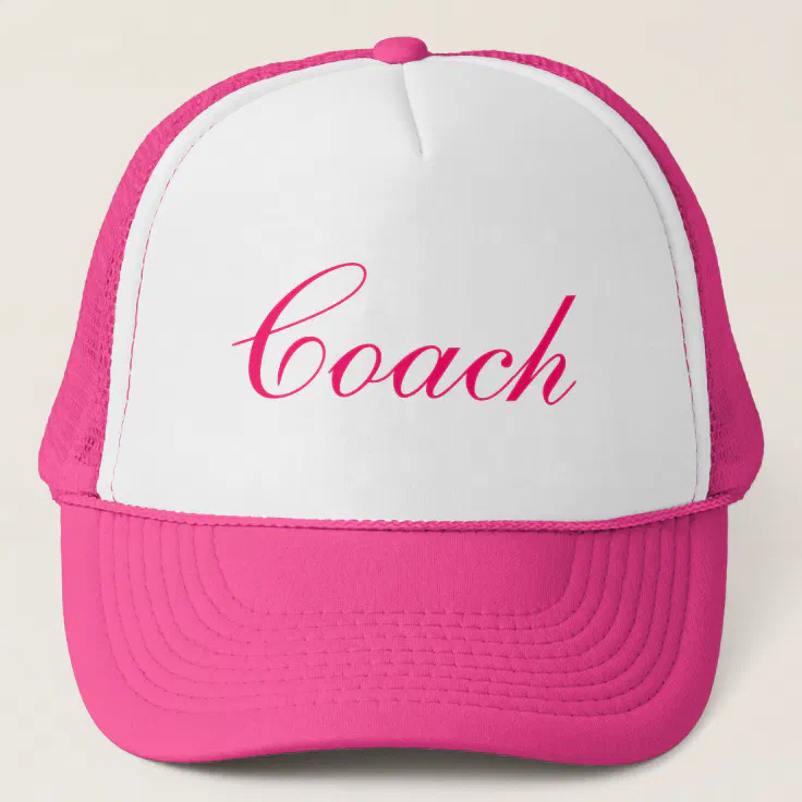 Feminine Pink Coach Hat | Zazzle
