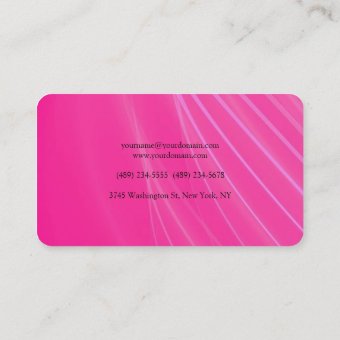 Feminine Pink Minimalist Professional Plain Business Card | Zazzle