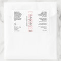 Feminine Pink Modern Lash Shampoo Wrapper Rectangular Sticker | Zazzle