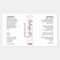 Feminine Pink Modern Lash Shampoo Wrapper Rectangular Sticker | Zazzle