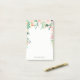 Feminine Pink Watercolor Floral with Your Name Post-it Notes | Zazzle