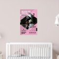 Feminine Pink Yoga Studio Logo Marketing Fitness Poster | Zazzle