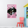 Feminine Pink Yoga Studio Logo Marketing Fitness Poster | Zazzle