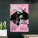 Feminine Pink Yoga Studio Logo Marketing Fitness Poster | Zazzle